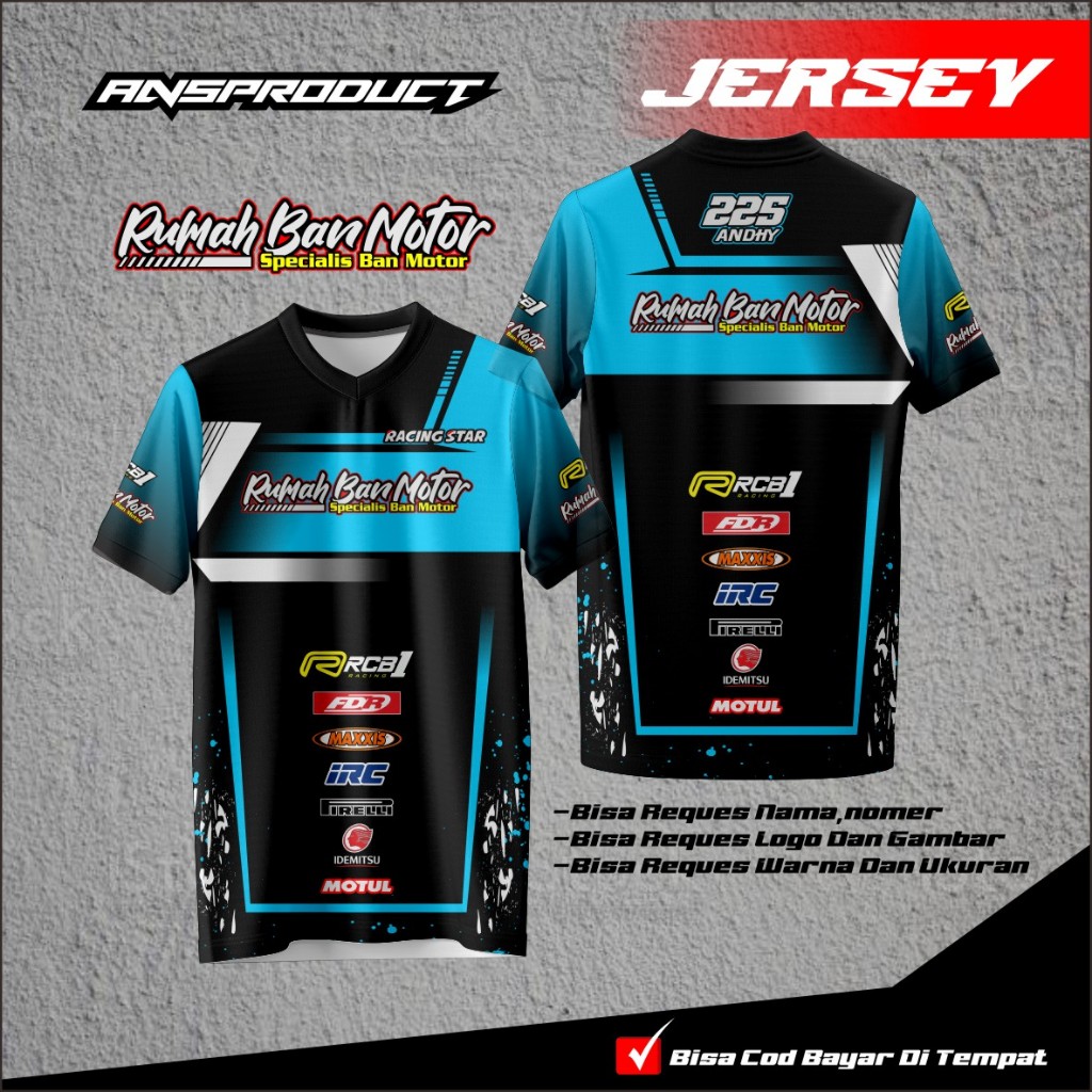 Custom Racing Jersey T-Shirt Road Race CHANGE NAME NUMBER Racing Team ...