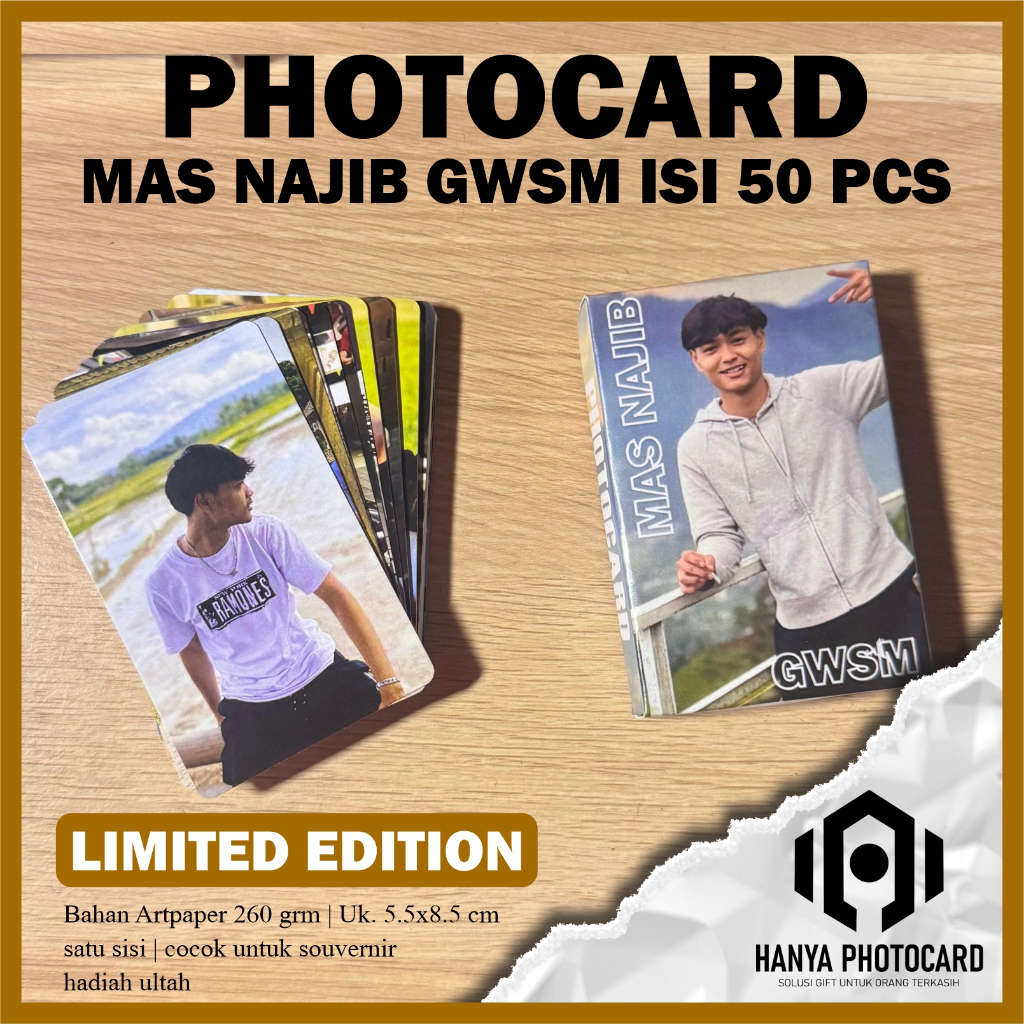 "Mas Najib GWSM Photocard Contents 50 Pcs (Free Inner 50 Pcs) For ...