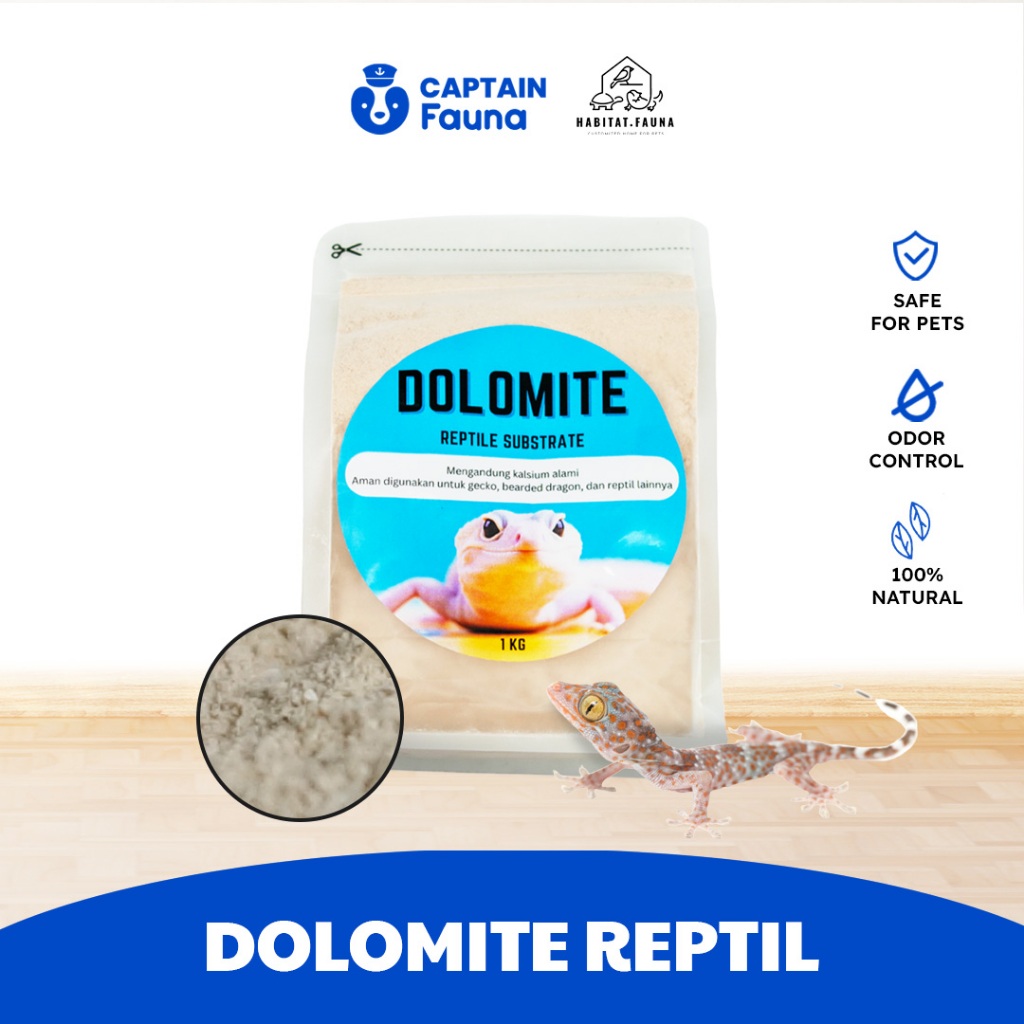 Habitat Fauna Sand Dolomite / Dolomite Gecko Cage Mat / Premium Reptile Substrate 1kg | Shopee ...