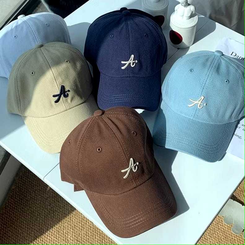 Simple Embroidered Initial Letter A Baseball Cap, Soft Daimaru Material ...