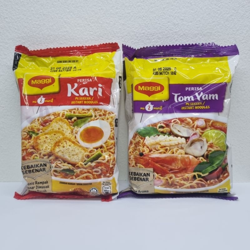 Maggi Kari, Tom Yam Instant Malaysian Noodles Original | Shopee Malaysia