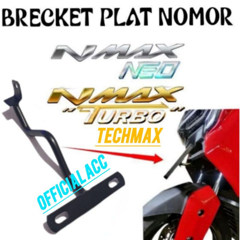 Nmax Turbo Neo S Front Number Plate Holder, Iron Material, Front Number ...
