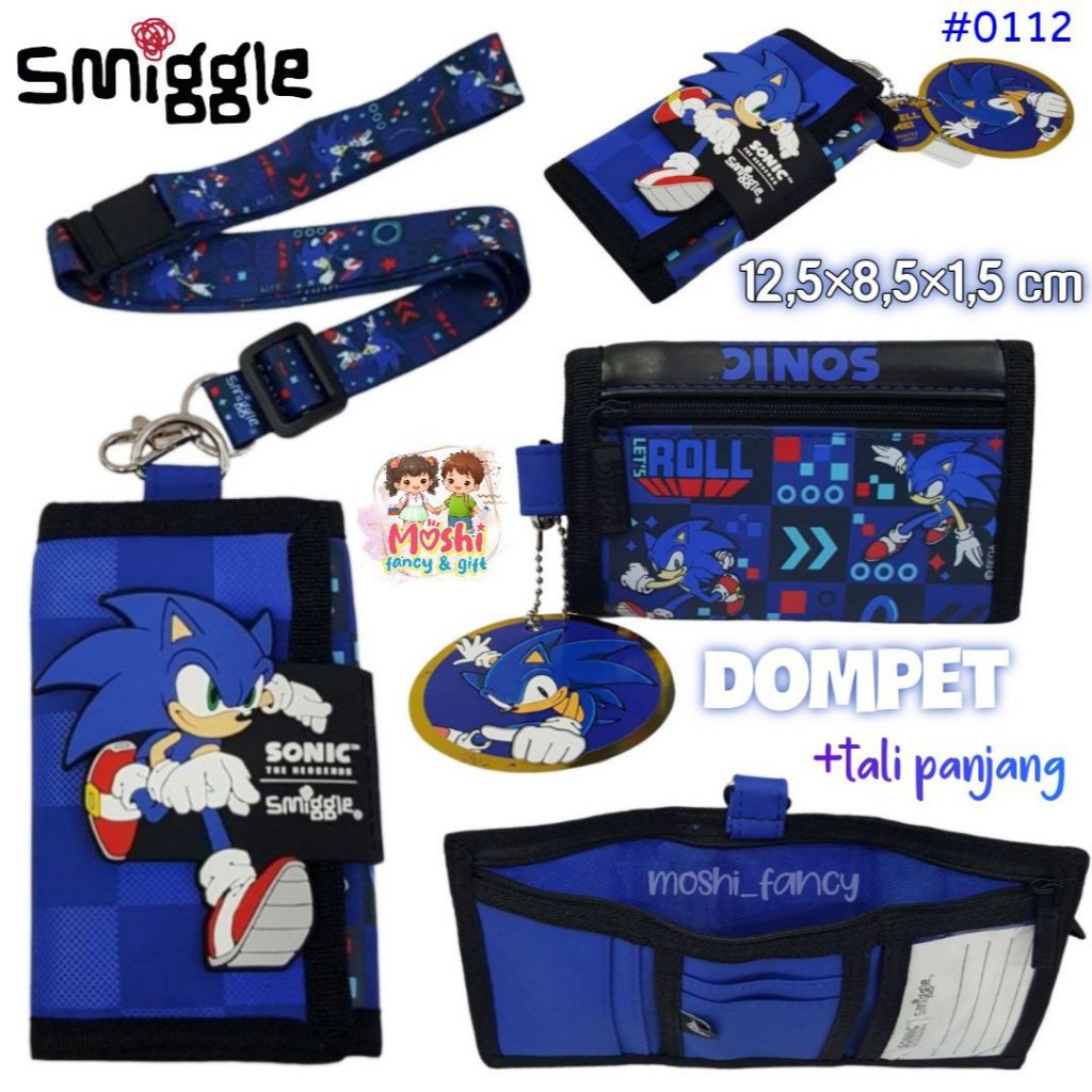 Smiggle Boys' Folding Wallet with Sonic Motif/ Sonic Boy Character ...