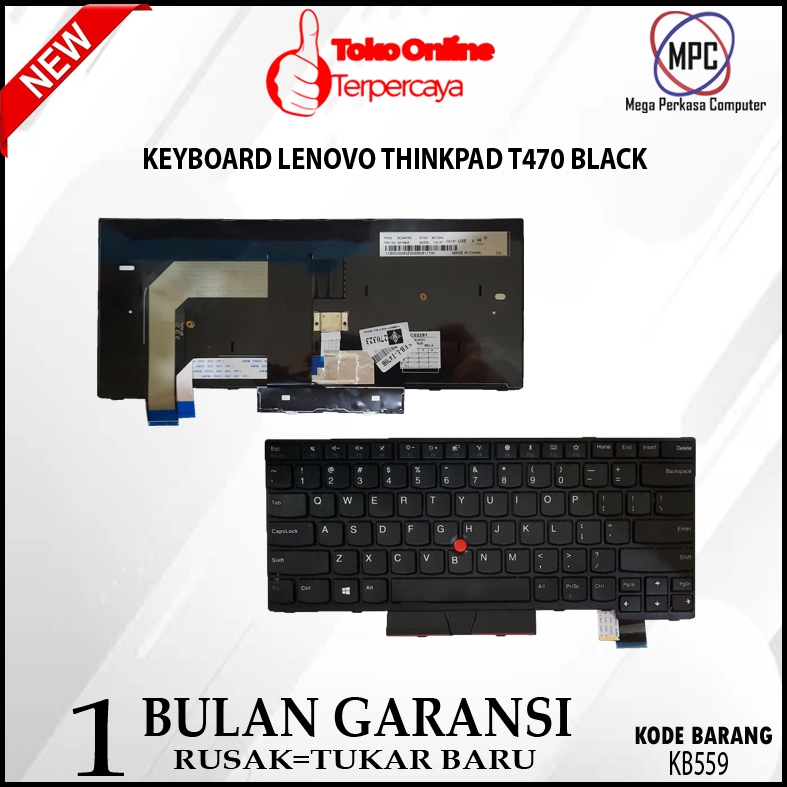 Lenovo THINKPAD T470 T480 Black Keyboard | Shopee Malaysia