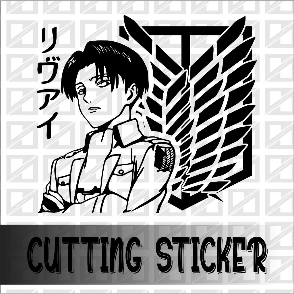 Cutting STICKER ANIME LEVI ATTACK ON TITAN | Shopee Malaysia