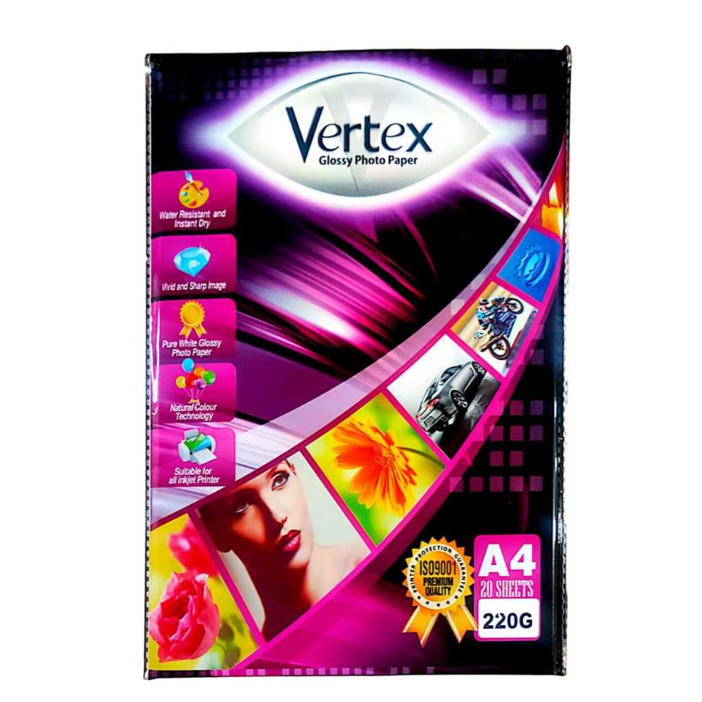 Vertex A4 Double Side Photo Paper 220g - 20 sheets (Pack) | Shopee Malaysia