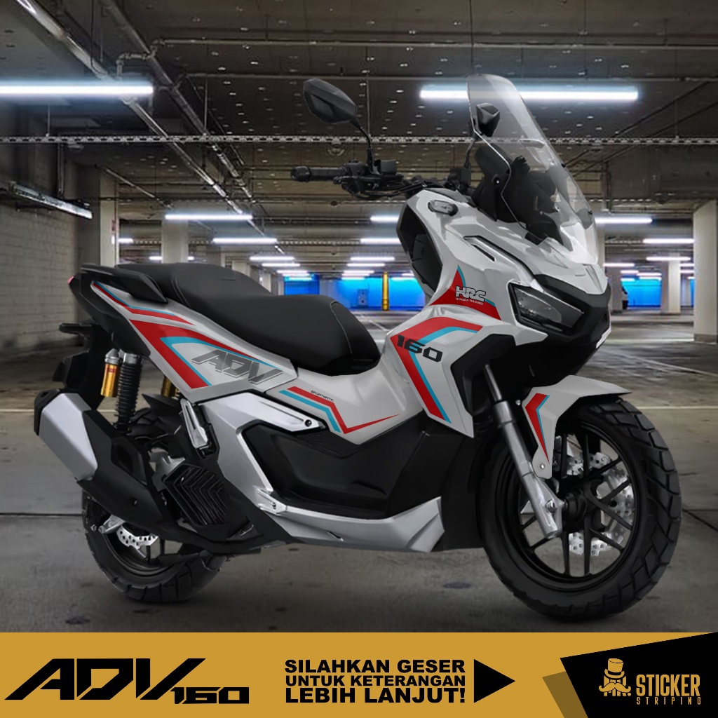 Honda ADV 160 UV Transparent Striping Custom Sticker Simple Livery ...