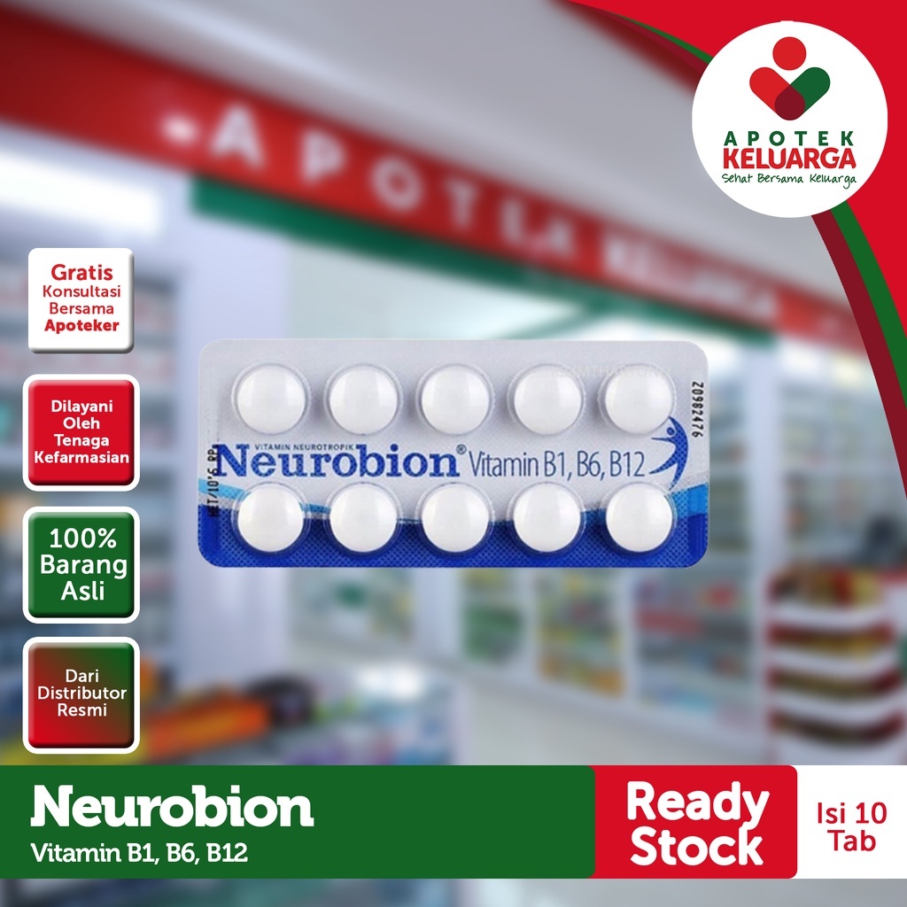 Neurobion TABLET STRIP VITAMIN SYARAF VITAMIN NEUROTROPIK REMOVAL ...