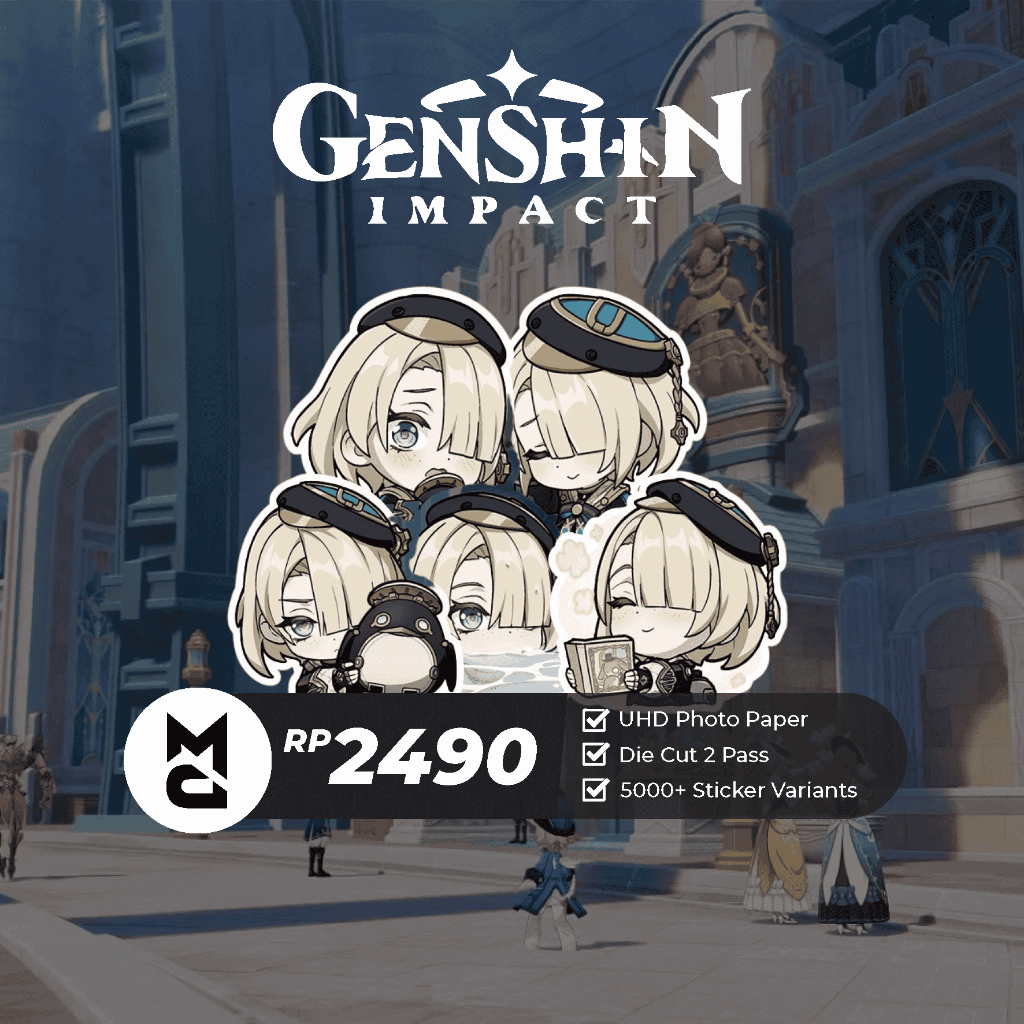 HP Genshin Impact Freminet Sticker Pack Anime Aesthetic Anime Cell ...