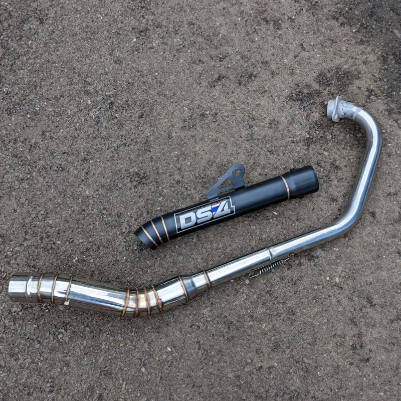 Ds4 Open Spec pipe exhaust black tube type 51mm for Tmx 125 155 Rusi tc ...