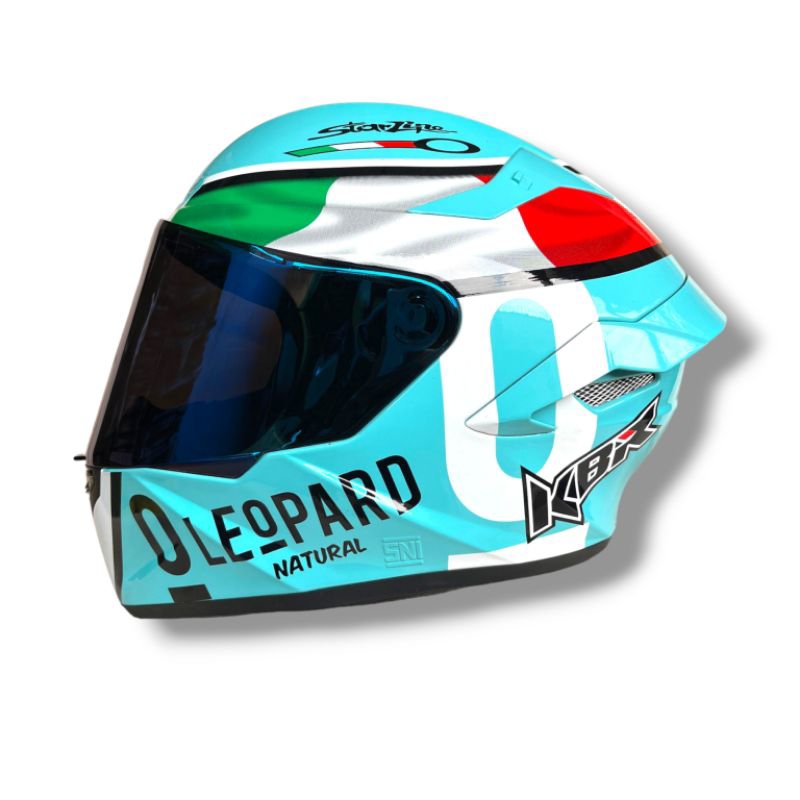 Kbr FULL FACE LEOPARD ITALY TTC HELMET | Iridium VISOR | Sni | Shopee ...