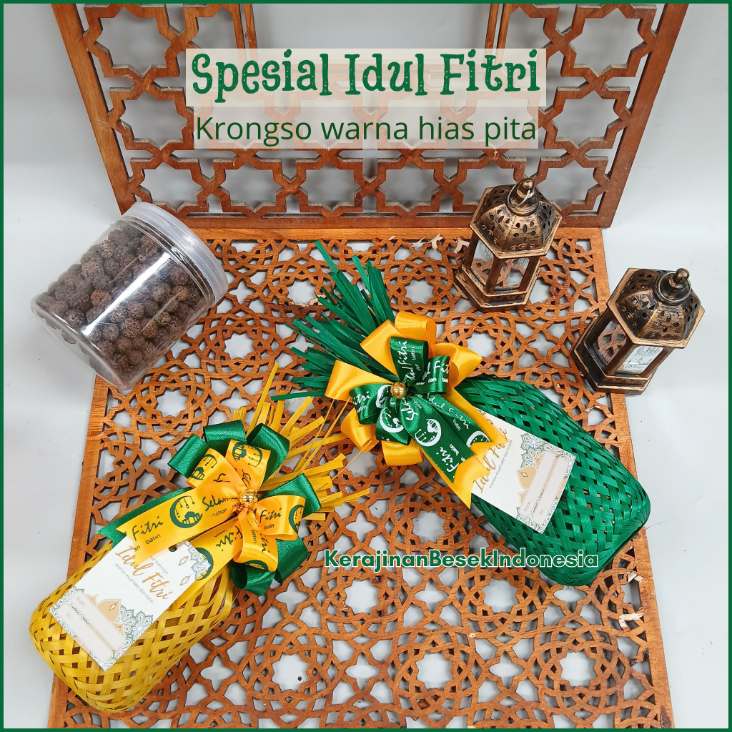 Gift BASKET JAR TUBE PARcel EID UL FITRI FREE TAG Krongso d cm t 22cm ...