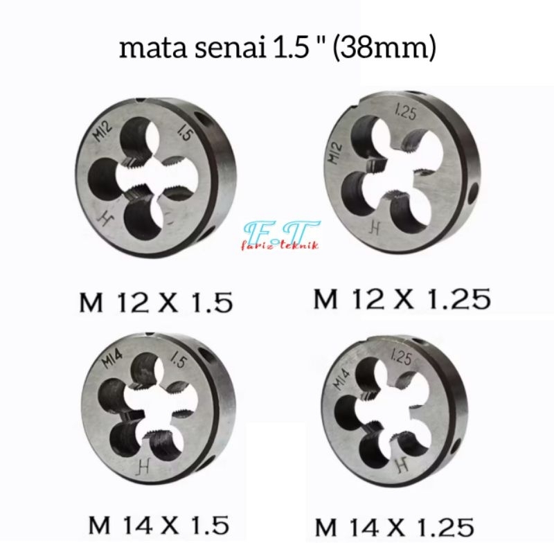 Senai Outer Thread Round Dies Senay Mata Snei Snay M12 M14 Tool for Making External Threads ...