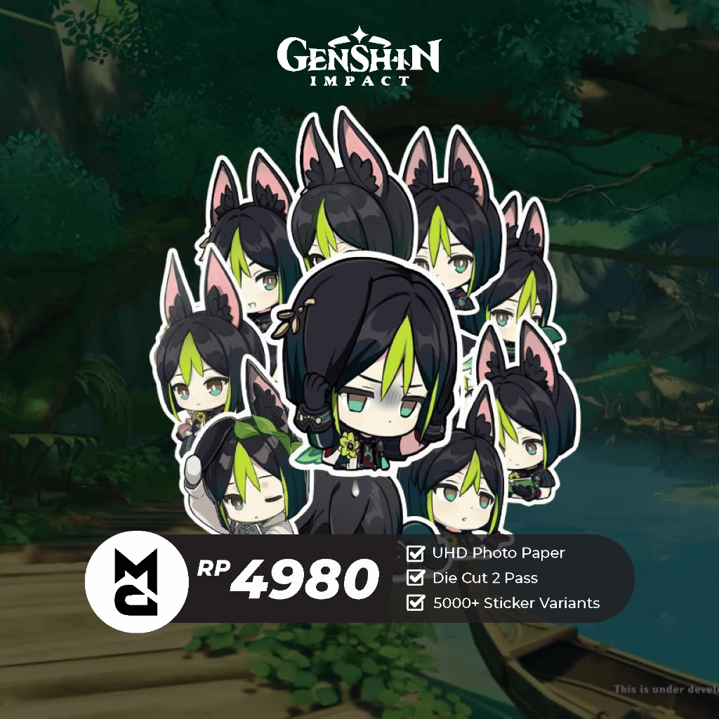 HP Genshin Impact Tighnari Sticker Aesthetic Anime Sticker Cellphone ...