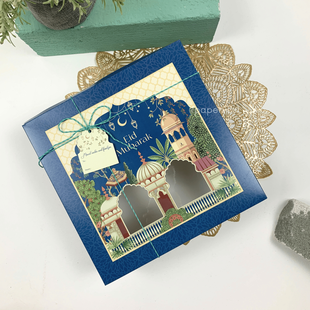 Box Box Cake Box Cookies Jar - Eid/Eid Al-Fitr 25 x 25 x 10 cm | Shopee ...