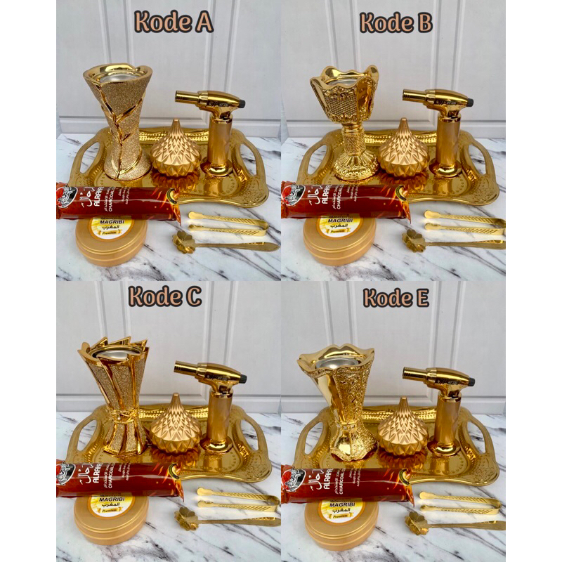 Ready to Burn Package / Mabkharah Set Gold Ready to Use Series 3 ...