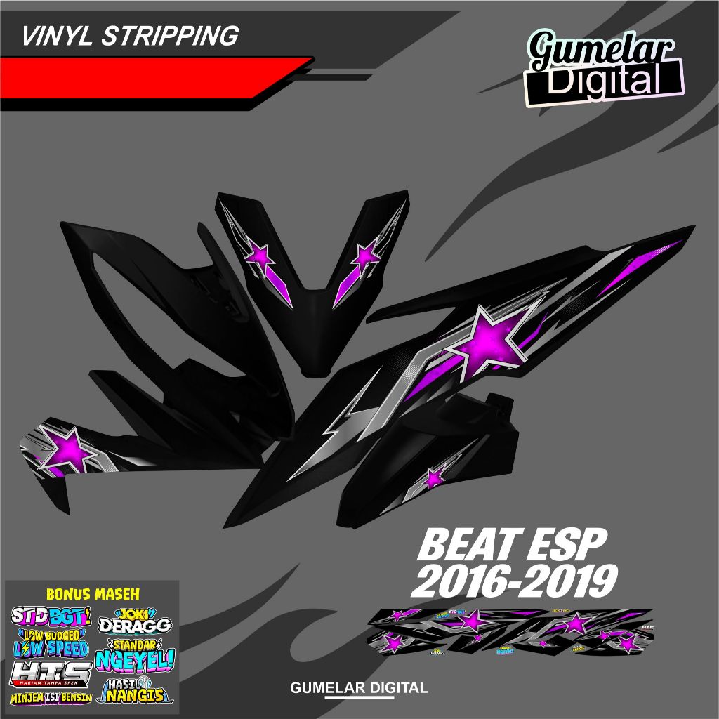 Simple STRIPPING HONDA BEAT ESP BEAT STREET STAR DIESEL LIVERY 3 ...