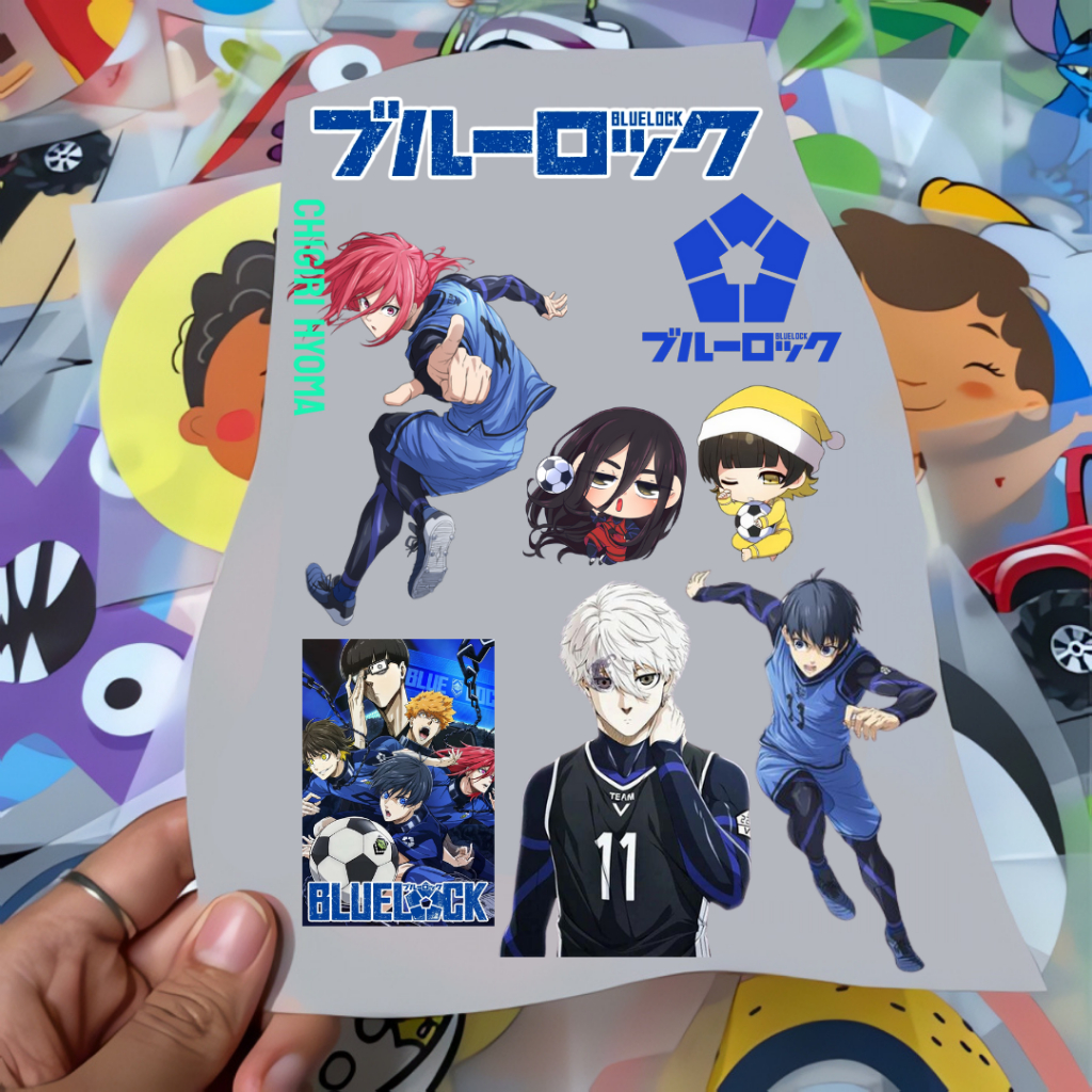 Dtf Iron-On Screen Printing Unit 8cm Anime Blue Lock - READY TO PRESS ...