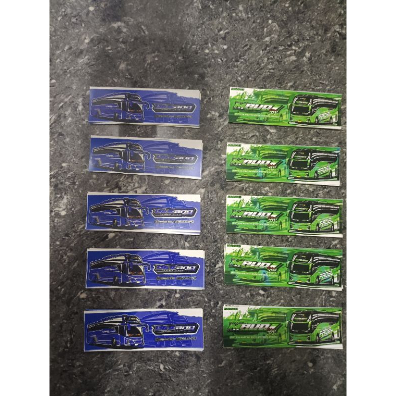 Original janule star bus stickers & MSM maudi, 36pcs | Shopee Malaysia