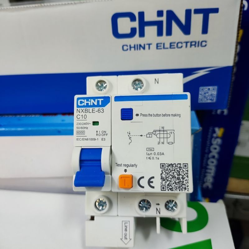 Anti-contact/elcb Chint 10Amper | Shopee Malaysia