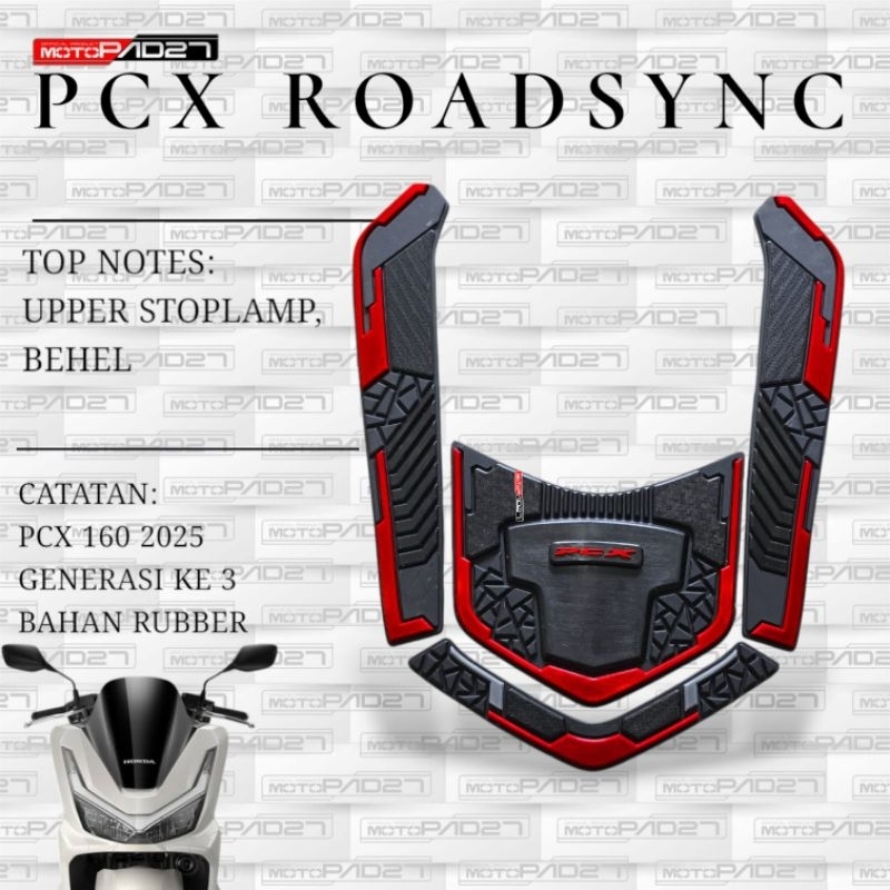 Motopad27 Pcx 160 ABS CBS ROADSYNC 2025 Braces Stickers Premium Rubber ...