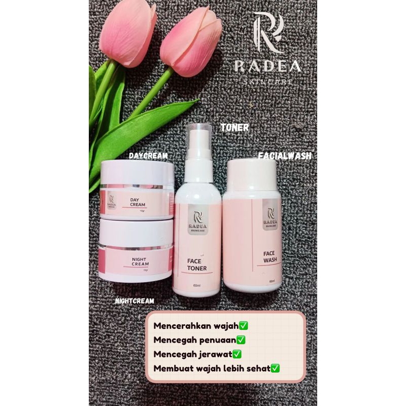 Original RADEA SKINCARE GLOW SKIN GLOW PACKAGE FACIAL CARE NORMAL FLEX ...