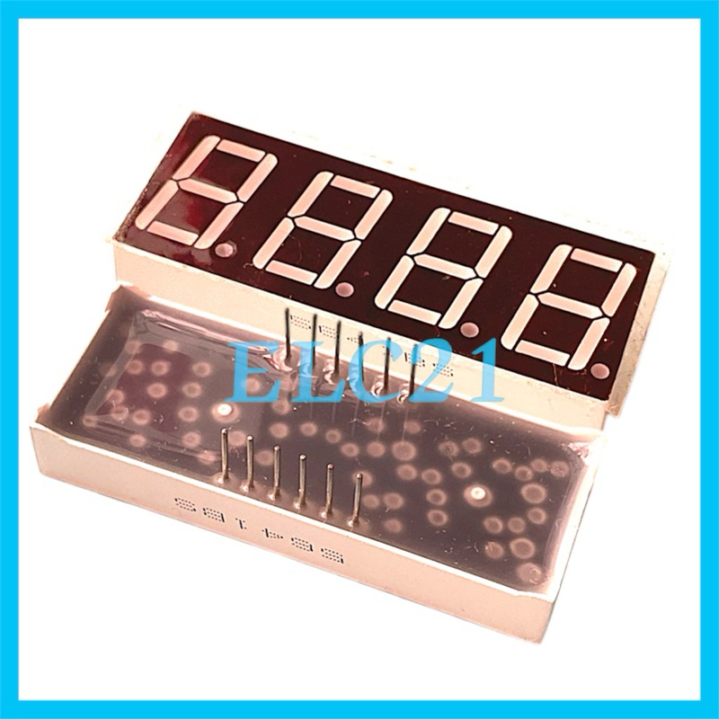 MERAH Seven segments 7 Segments 4 digits 0.56 inch Anoda 7 Segment 4 ...