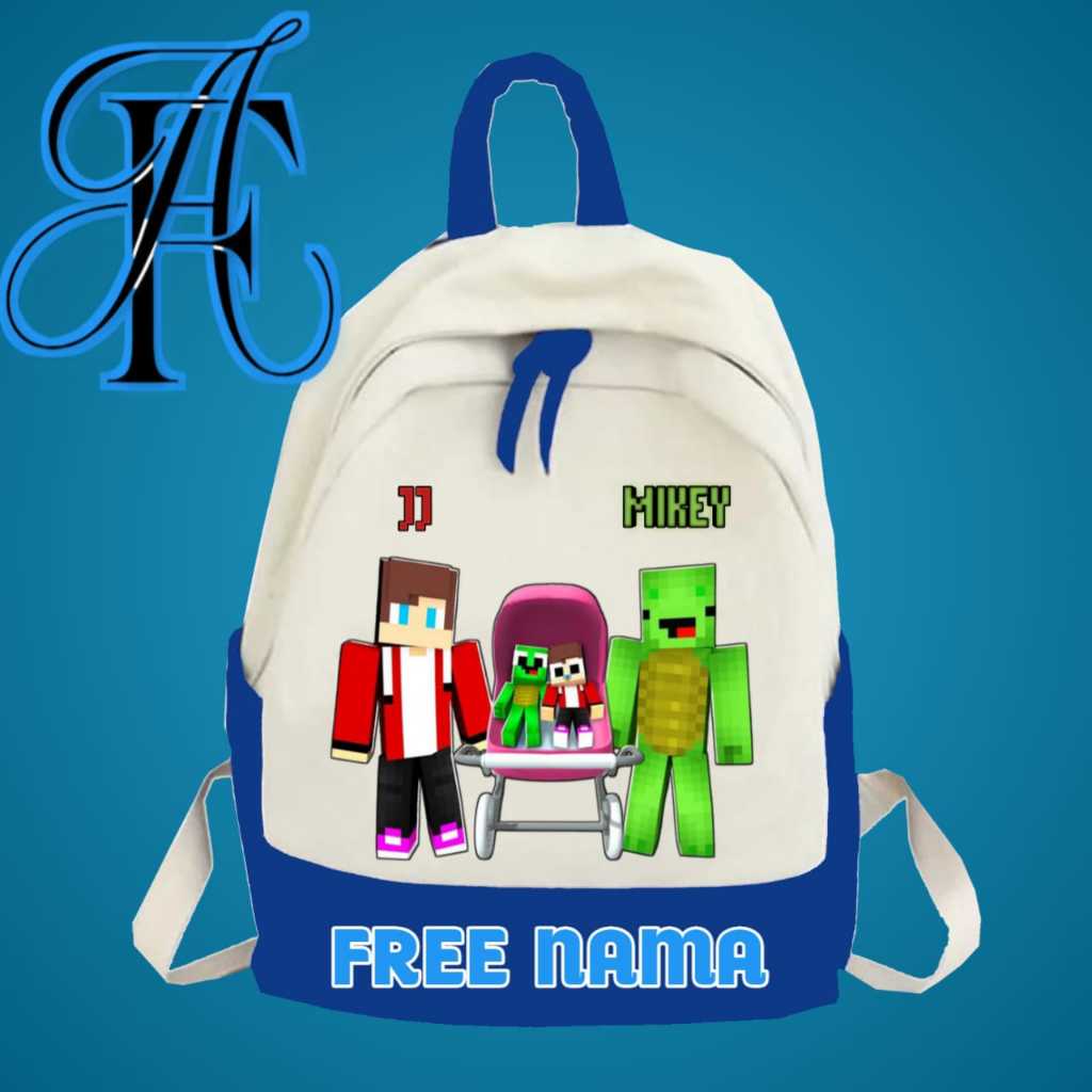 Jj MIKEY MINECRAFT CHILDREN'S BACKPACK BAG SCHOOL CHILDREN'S BACKPACK ...