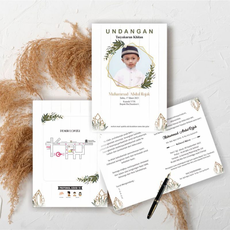 Circumcision Invitation Simple Modern Children's Circumcision ...