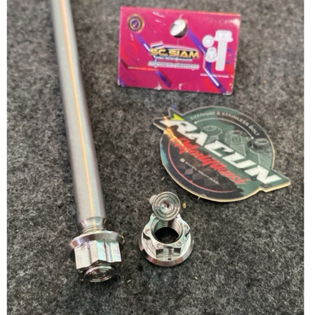 Mio nouvo nmax aerox lexi front axle gear axle premium stainless sc ...