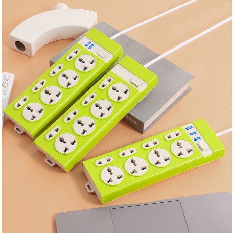 Clb074 Green Socket Plug Cable Connection Cable 4 Hole Socket Plug ...