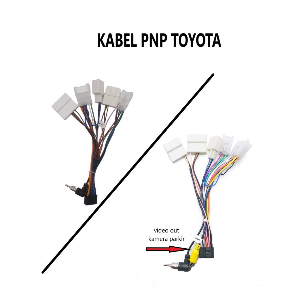 Toyota Reversing Camera Video Out Cable Android Head Unit PnP Socket ...