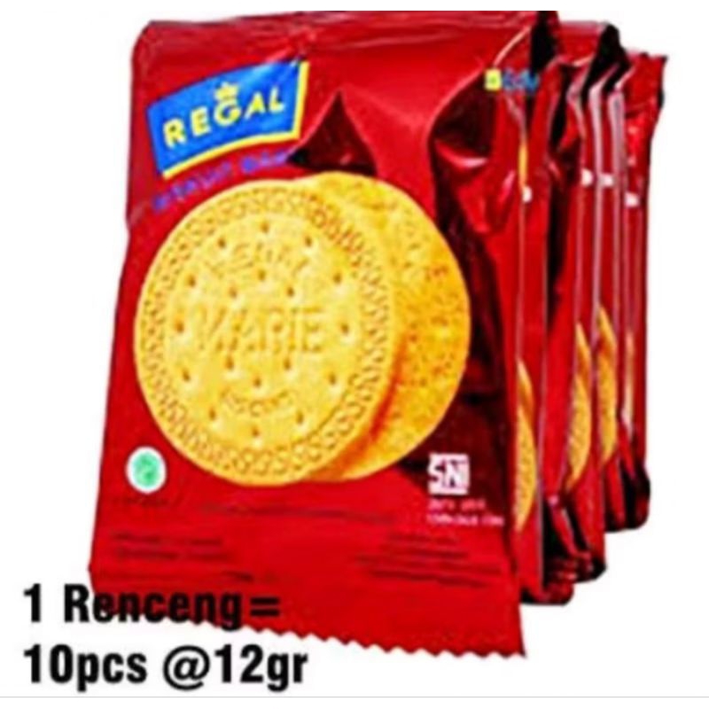 REGAL BISCUIT MARIE 120GR 1 RENCENG CONTENTS 12PCS | Shopee Malaysia