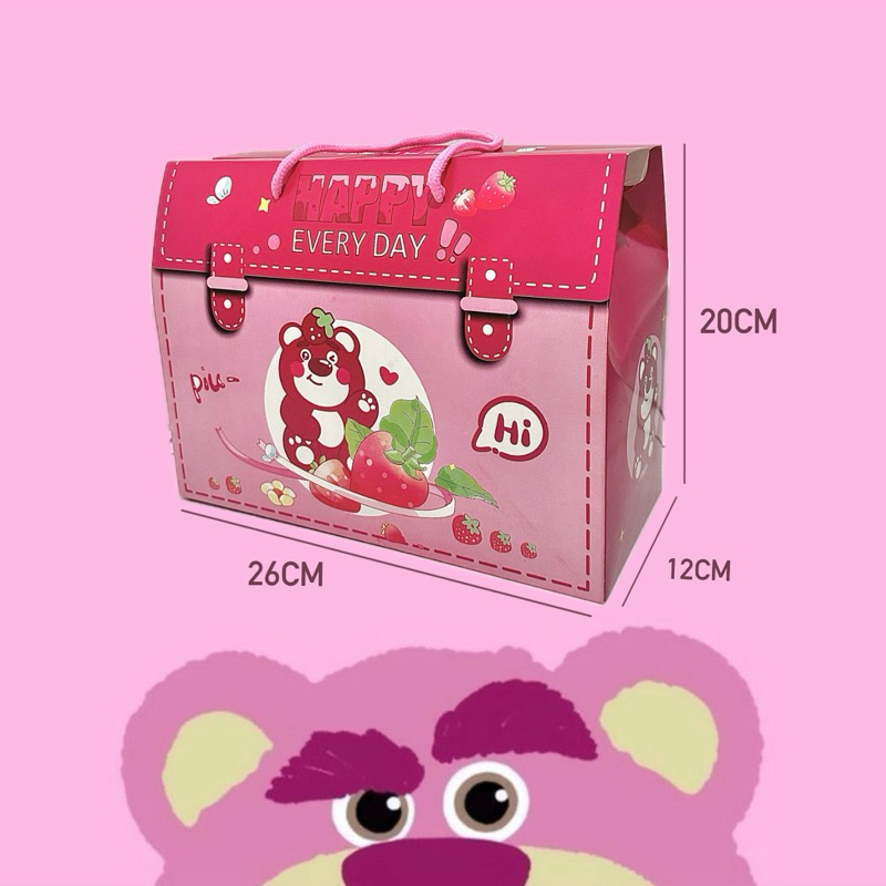 Joyful Paper Bag Large Lotso Toy Story/Sanrio Motif Children's Birthday ...