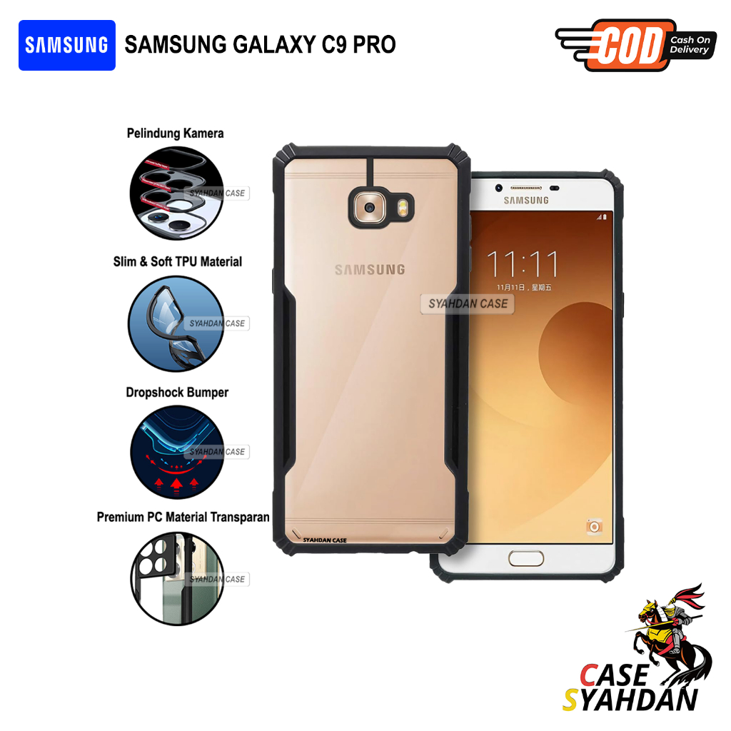 Case Samsung C7 Pro / C9 Pro Softcase Armor Transparent Back Protector ...