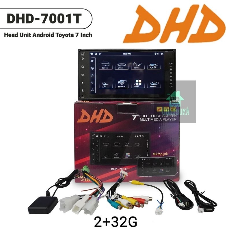 Car Head Unit - Android - DHD 7001T - TOYOTA - 7 inch - 1/2 GB RAM ...