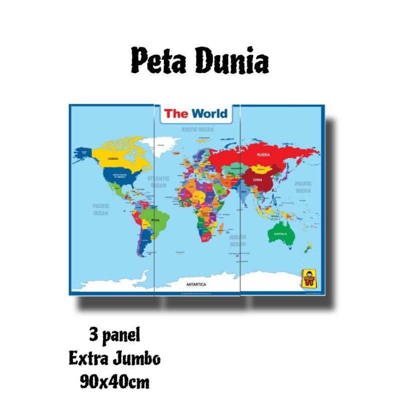 HIASAN DINDING KAYU Aesthetic Wall Decoration Aesthetic Wood Display ESTRA JUMBO World Map For ...