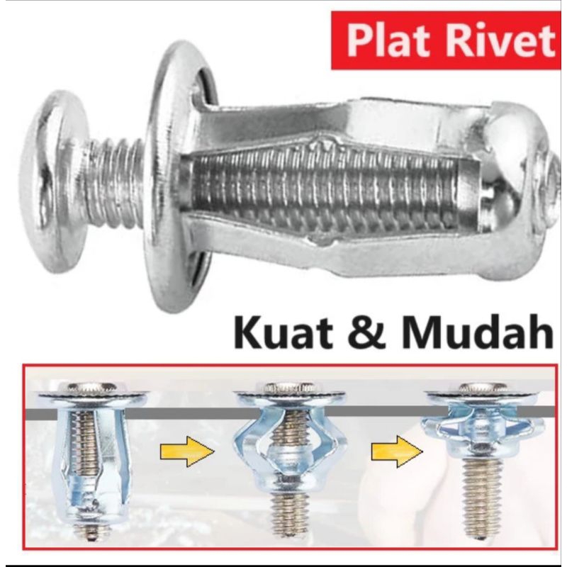 Jack Nut - Flat Metal Nut Bolt Nut Fisher Screw M4 M5 M6 Screw | Shopee ...