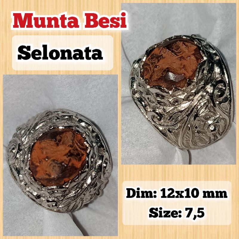 Agate munta besi selonata Iron Original Natural nusantara The Sacred ...
