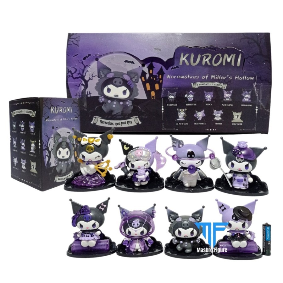 Figure blind box Sanrio Kuromi Pocker Kingdom blind box Set Of 8pcs/cake Topper Display | Shopee ...