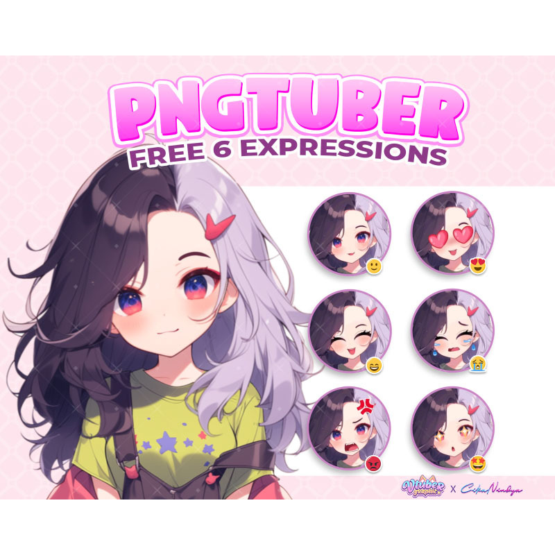 Make Your Live Streaming More Fun With Adorable Tuber PNG, Aesthetic ...