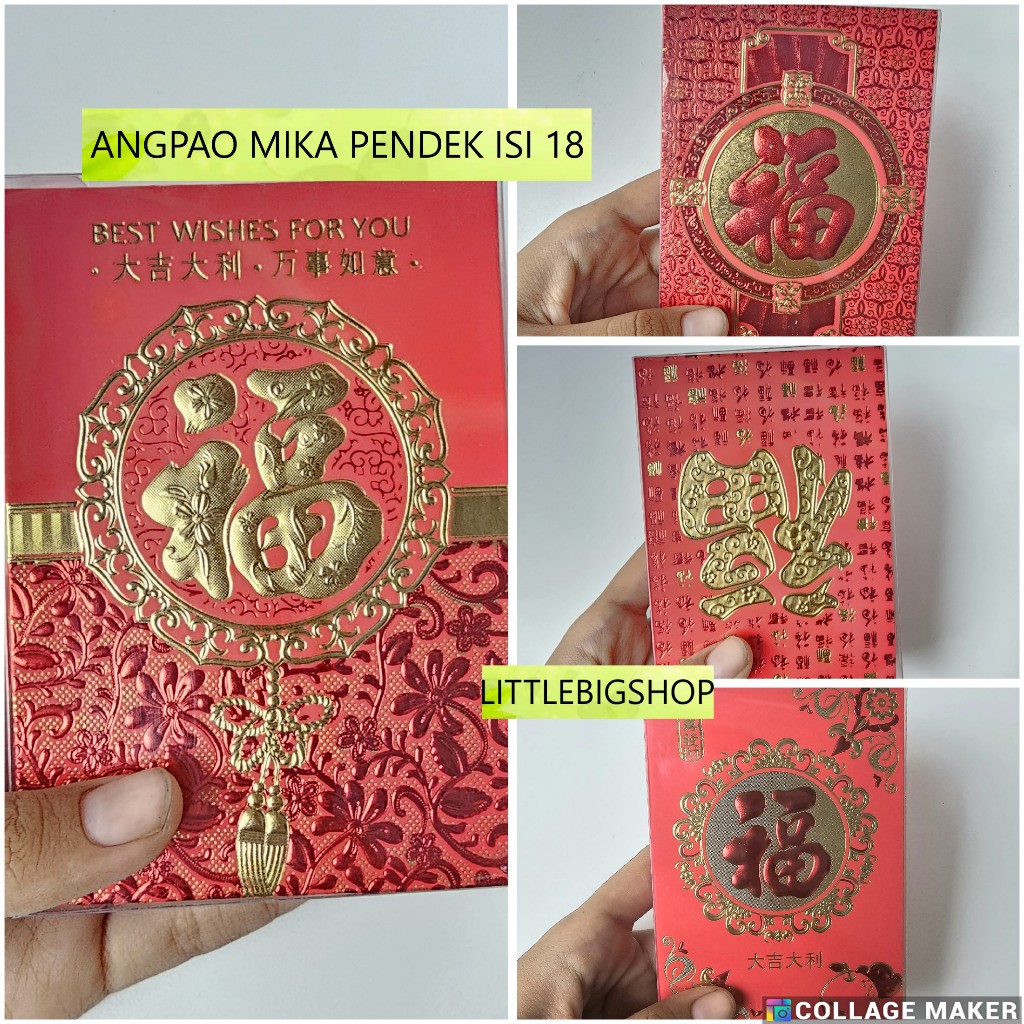 Angpao MIKA SHORT SIZE FUMIKA HONGBAO IMLEK SNAKE YEAR 2025 SHIO SNAKE ...