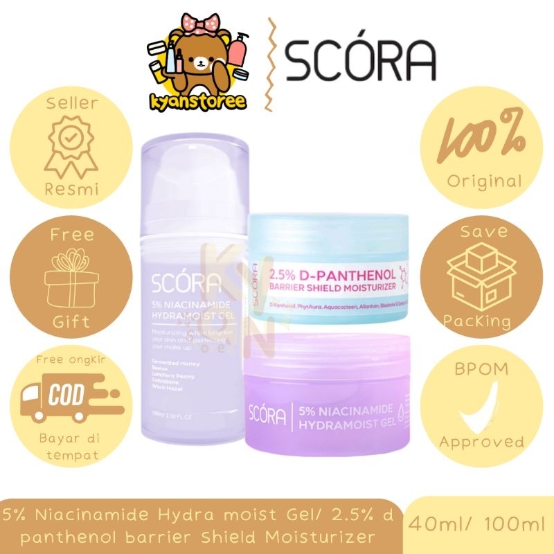 Scora 5% NIACINAMIDE HYDRAMOIST GEL/SCORA 2.5% D-PANTHENOL BARRIER ...