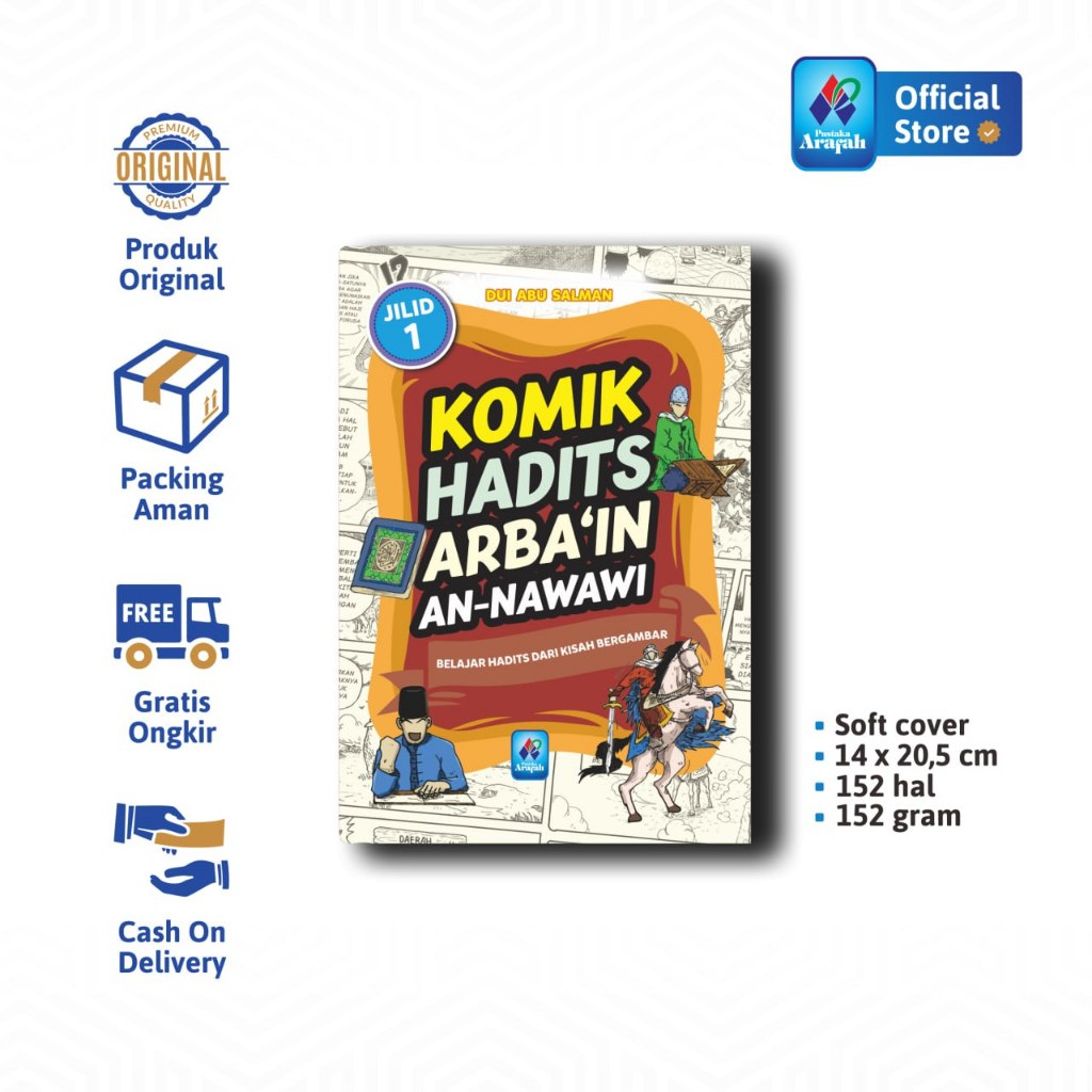 Arbain An Nawawi Hadith Comic Cartoon Children Learning Hadith from the ...