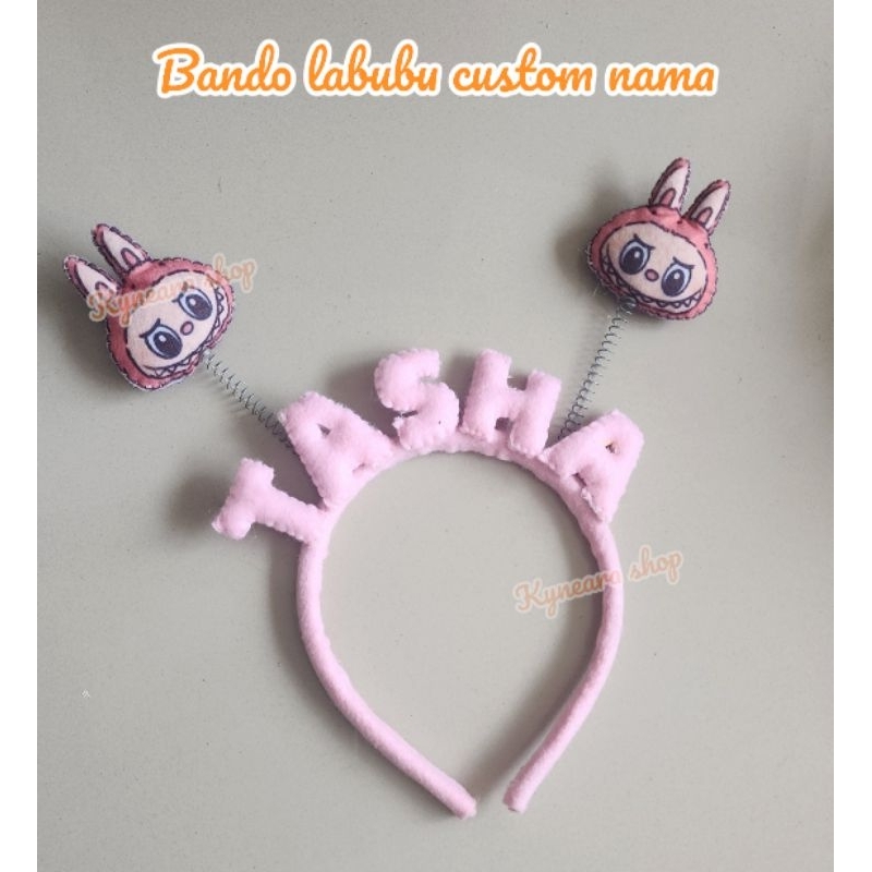 Bando/headband labubu monsters viral Can request Name | Shopee Malaysia
