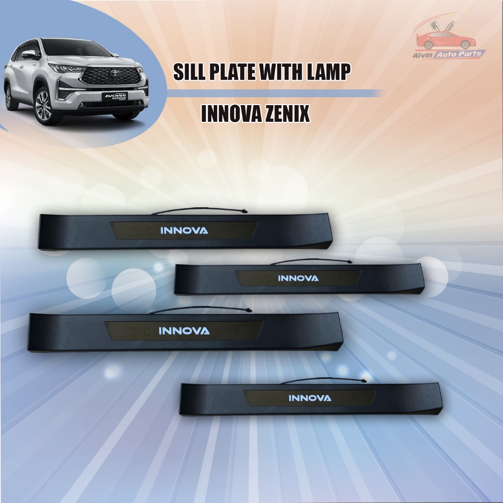 Side SILLPLATE WITH LAMP INNOVA ZENIX / SCUFF PLATE INNOVA ZENIX / DOOR ...
