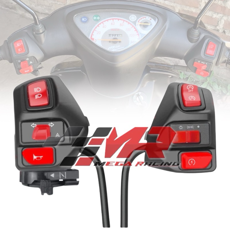 Full Set Switch Mio / aErox Vietnam Model Left Right + Hazard & Beam ...