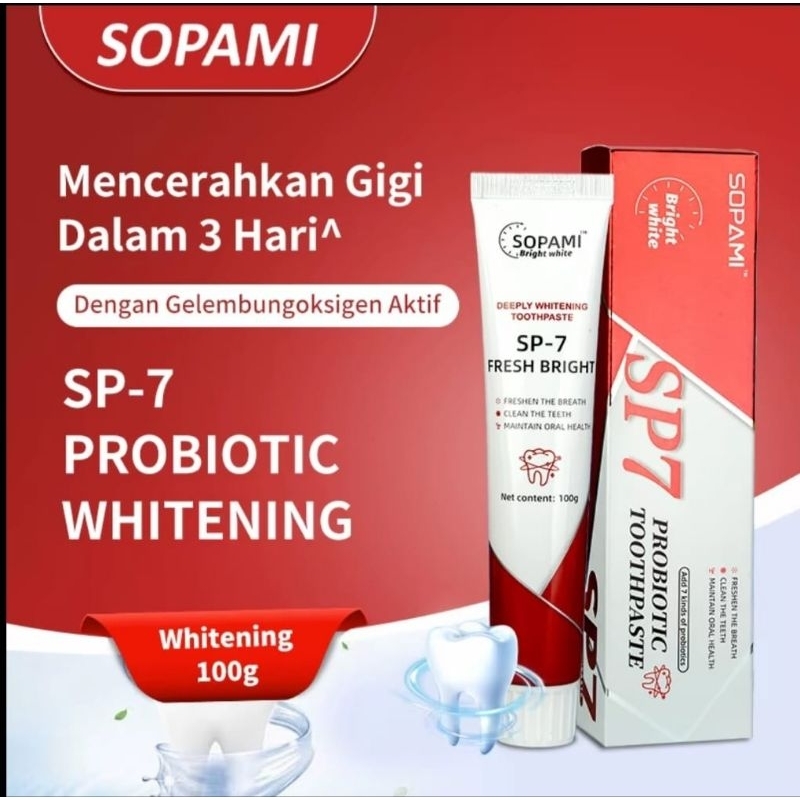 Sopami SP-7 Whitening Probiotic Toothpaste | Shopee Malaysia