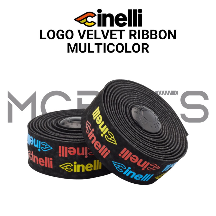Cinelli LOGO VELVET RIBBON BAR TAPE MULTICOLOR | Shopee Malaysia