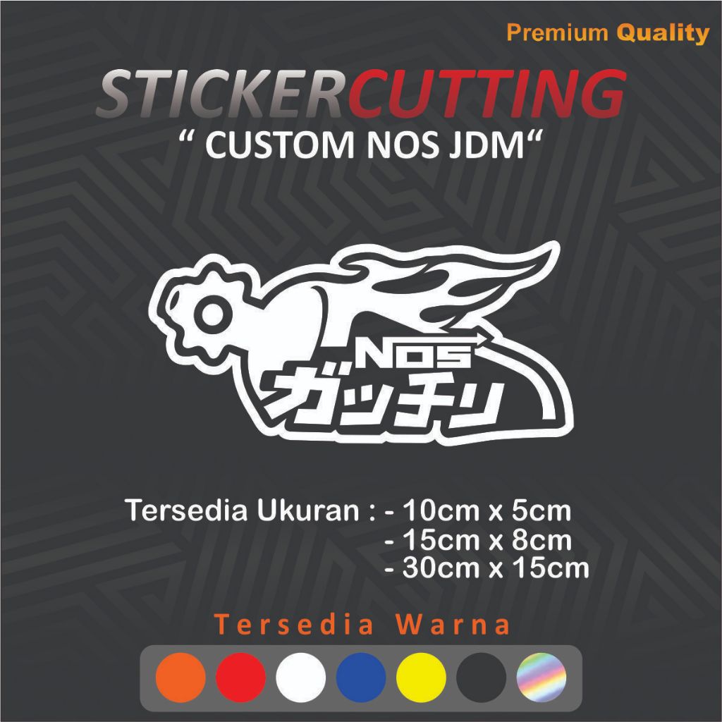 Nos JDM LOGO CUTTING STICKER | Shopee Malaysia